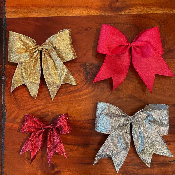 Tree Bow, Christmas Tree Bow, Pink Tree Bow, Pink Christmas Decor, Pink ...