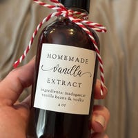 Cursive Custom Round Vanilla Extract Labels 1.5 Inch Round, 2 Inch ...