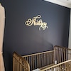 Gold Baby Name Sign Calligraphy Font - Etsy