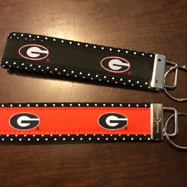 University of Georgia Bulldogs Web Key Chains - Etsy