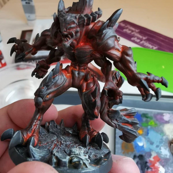 Multi-armed Demon | Premium 3D Printed Tabletop Miniatures 28mm 32mm to ...