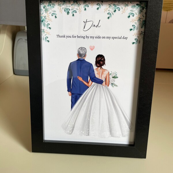 Father of the Bride Gift, Personalised Gift for Father of the Bride ...
