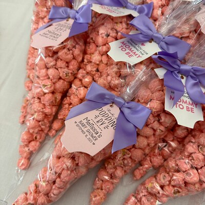 Popcorn Baby Shower Favors Thanks for Popping by Tags Only OR Bags/tags ...