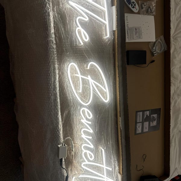 Neon Name Sign Custom, Wedding Neon Sign Name, Neon Sign Battery ...