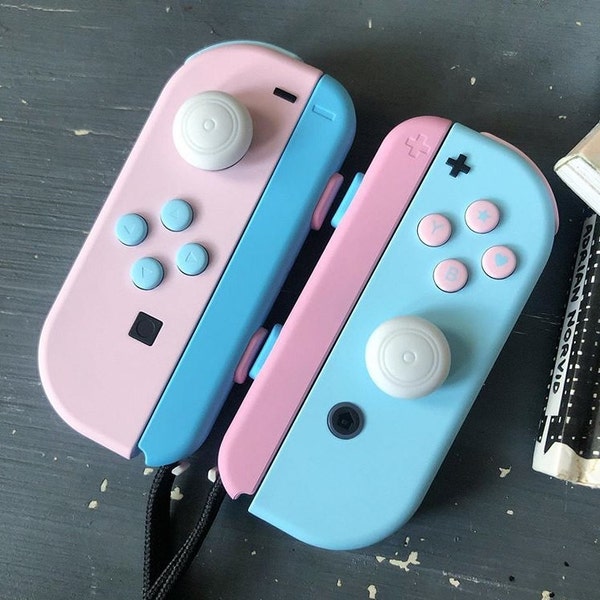 Custom Pastel Baby Pink and Blue Nintendo Switch Joy-con Joycon ...