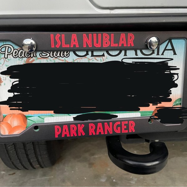 Black Mesa License Plate Frame, Gamer License Plate Holder, Game Car ...