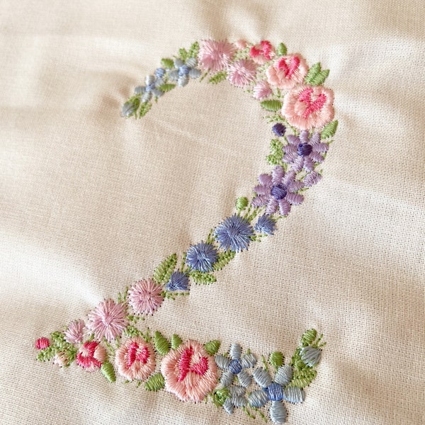 Machine Embroidery Design Heirloom NUMBER 2 Dainty Floral Spring ...