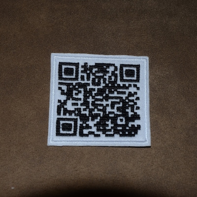 Rickroll QR Code Embroidered Patch Rick Astley Iron on - Etsy