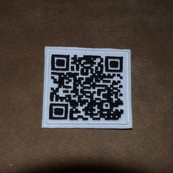 QR Code Patch, Custom Embroidered QR Code Patch, Iron on Patches, Songs ...
