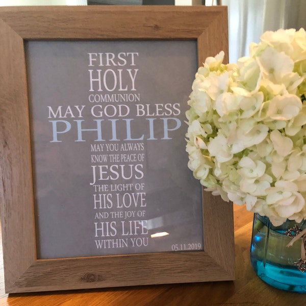 Cross Printable-first Holy Communion Printable-communion Printable Gift ...