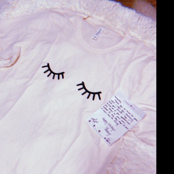 Eyelash Tee, Lashes T Shirt, Eyelashes, Lash Shirts, Lash Shirt ...