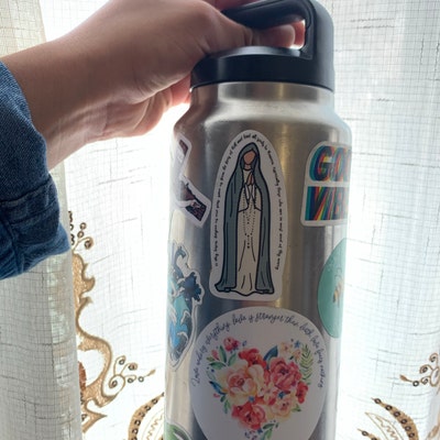 Our Lady of Fatima Sticker, Catholic Vinyl Sticker, Laptop Sticker, Die ...