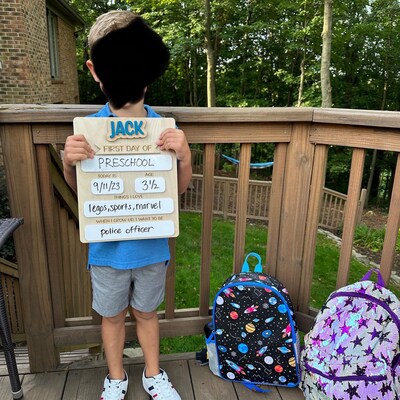 Personalized First Day of School Sign. Custom Last Day of School Sign ...