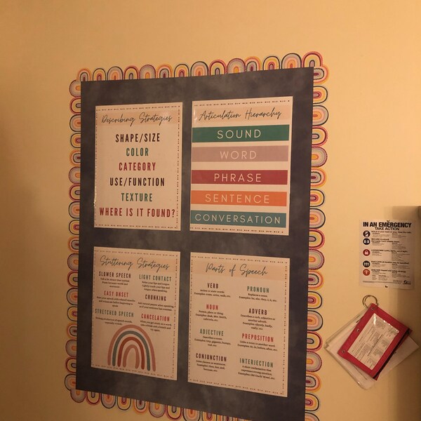 Retro Groovy Themed Speech Language Therapy Articulation Photo Cards ...