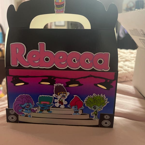 Trolls / Poppy and Friends Favor Box - Etsy