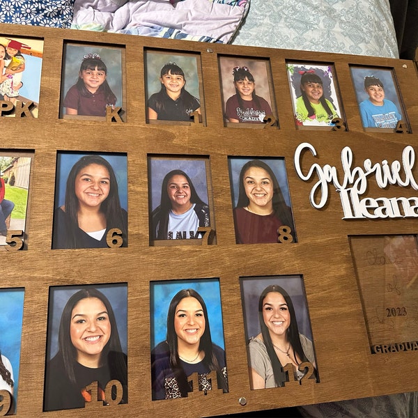 XL 4x6s School Years Photo Picture Frame Wall Art - Etsy