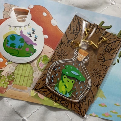 Pastel Demiboy Frog Pin Clear Acrylic Heart Pin Pride Flag - Etsy