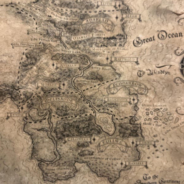 Powerless / Reckless Map of Ilya - Coffee Stained - 8x10in - Etsy