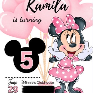 Editable Minnie Mouse Welcome Sign, Printable Welcome Banner Minnie ...