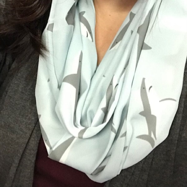 Shark Infinity Scarf: Mama Shark Gift Ideas - Etsy UK