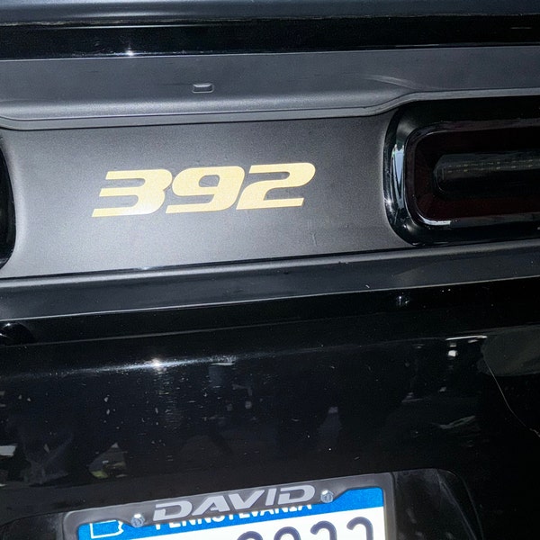 Blank / Debadged Dodge Challenger Tail Light Divider Decal - 392 Logo ...