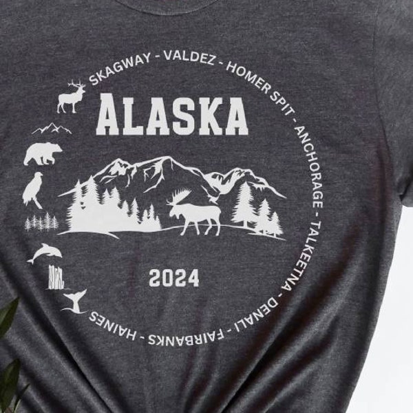 Alaska Cruise T Shirts, Personalized, Alaska Cruise Shirt, Alaska 2024 ...