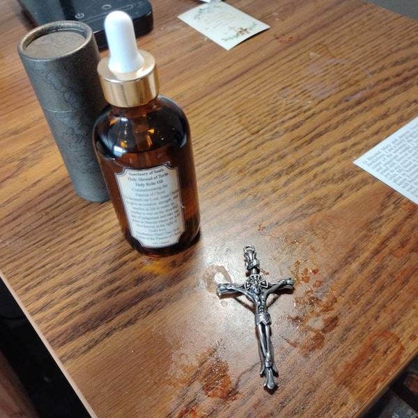 Our Lady of the Immaculate Conception Holy Relic Oil and Prayer Card ...