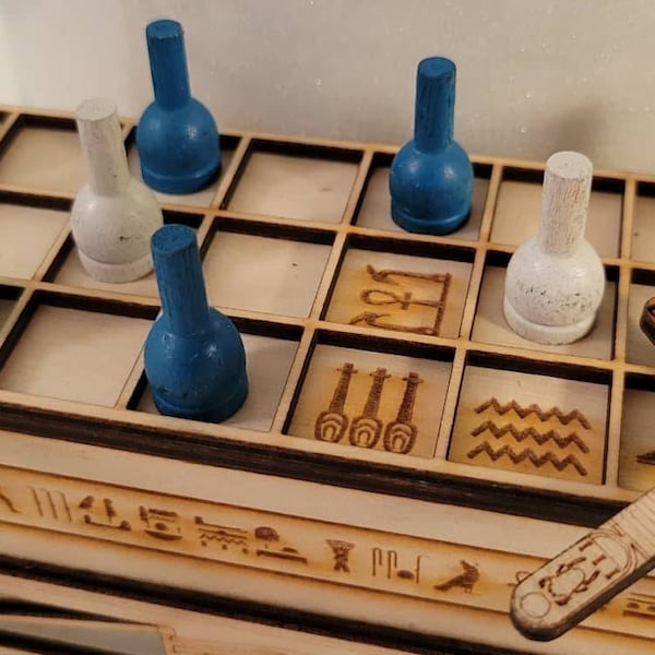 SENET - the Ancient Egyptian Board Game of the Pharaohs. Strategic ...