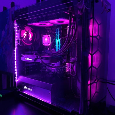 Crescent Moon Cat Gaming Computer Fan Shroud / Grill / Cover Custom 3D ...