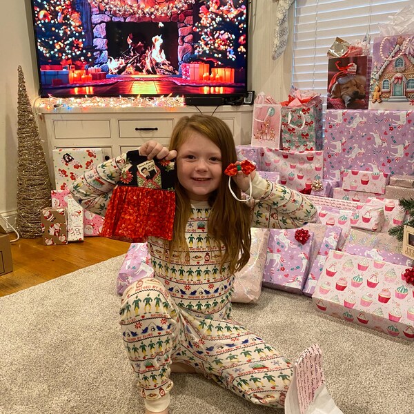 18 Inch Doll Long Doll Dress Blue Storybook Theme Fabric With Headband ...