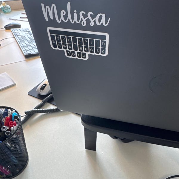 Court Reporter Steno Keyboard With Letters Sticker Decal for Steno ...
