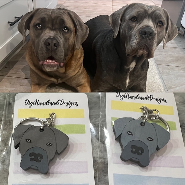 Cane Corso Keychain // Italian Mastiff Bag Charm / Gift for Cane Corso ...