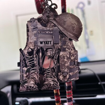 Personalized Police Bulletproof Vest Keychain Gift for Police, Police ...