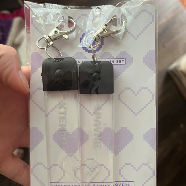 Personalized Gamer Couple LED Keychain Set | Custom Valentines or ...