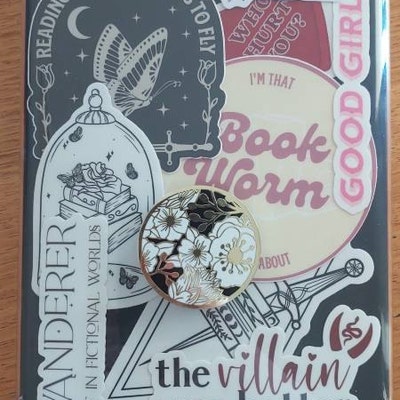 The Enchanted Book Stack, Bookish Sticker, Kindle Case Sticker ...