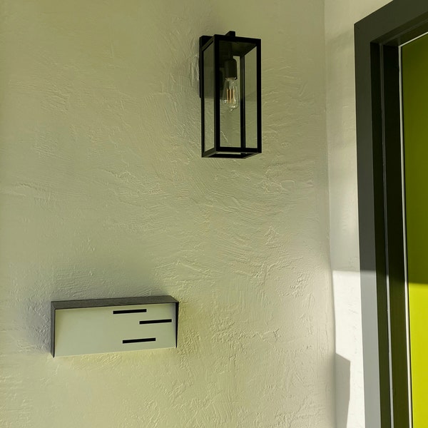 Modern Mailbox | Post Mount Mailbox | Black/robin Egg - Etsy