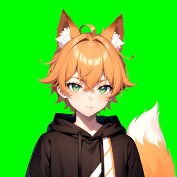 Fox Boy Pngtuber: Premade Vtuber Model With 5 Expressions - Etsy