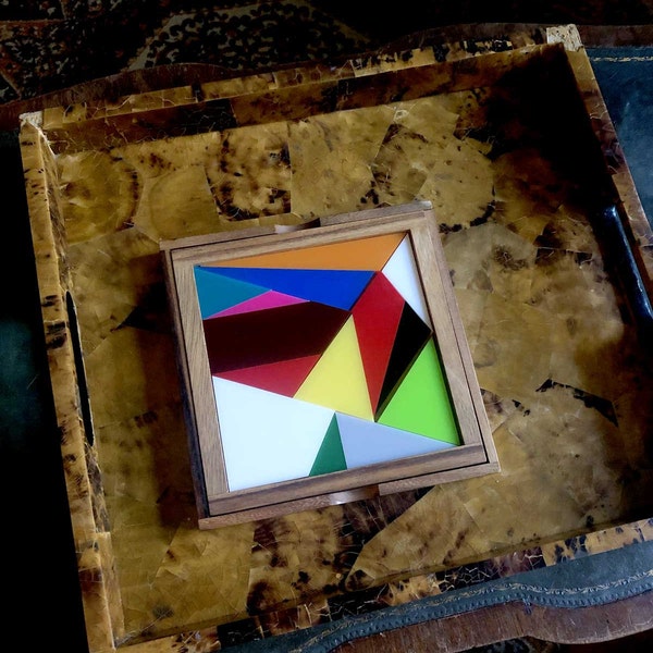 Stomachion Puzzle, Archimedes Puzzle, Wood Brain Teaser, Ostomachion ...