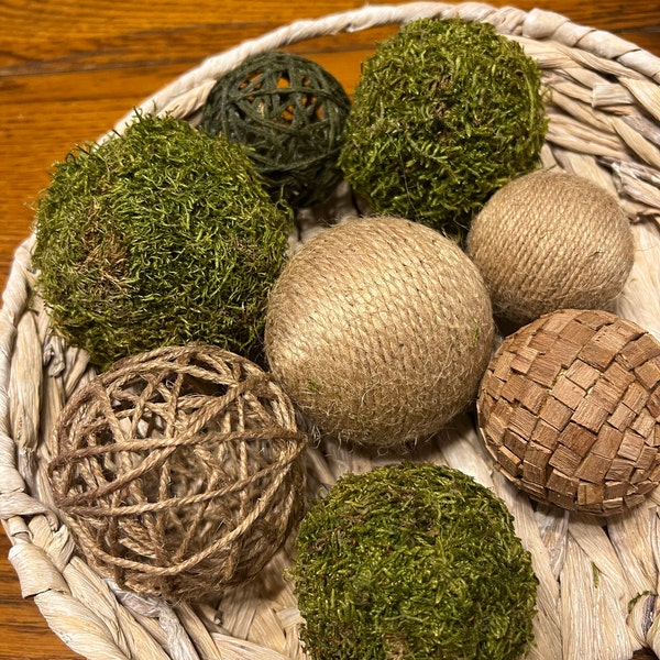 Large Decorative Balls for Bowls, Vase Fillers Textured Orbs, Spheres ...