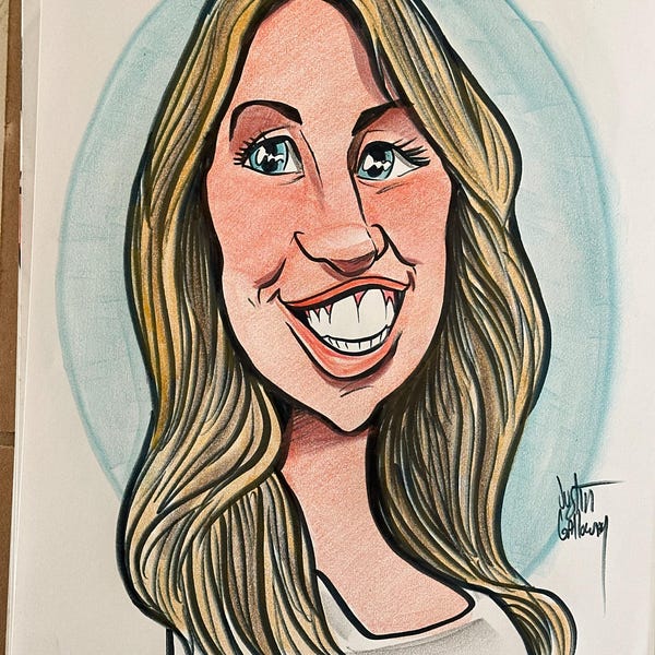 8 Faces Caricature Drawing Portrait - Etsy