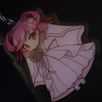 Doki Doki Literature Club Wedding Dress Natsuki double Sided 3.5 ...