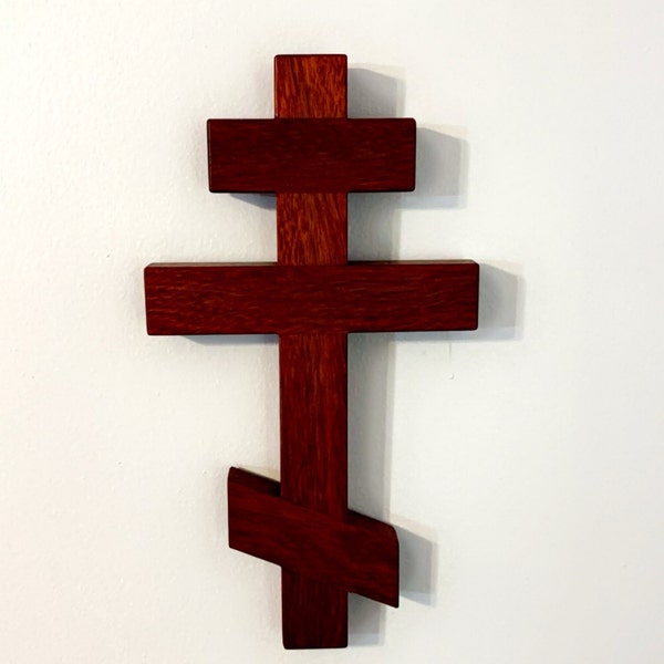 Black Cherry Wooden Orthodox Wall Cross - Etsy