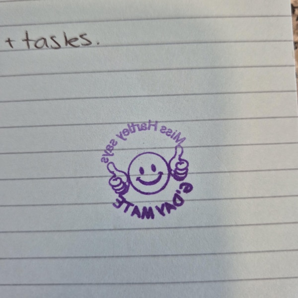 Teacher Comments Stamp, Teacher Stamp, Custom Teacher Stamps, From the ...