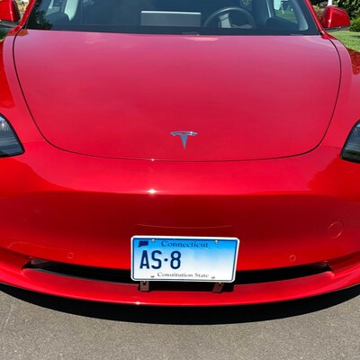 Tesla Model 3 Front License Plate Frame Mount Thatgrin Slipstream ...