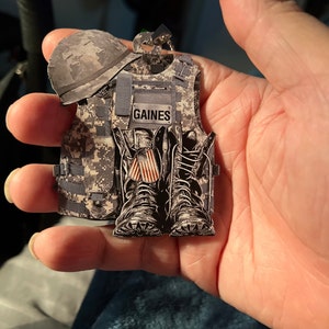 Personalized Police Bulletproof Vest Keychain Gift for Police, Police ...