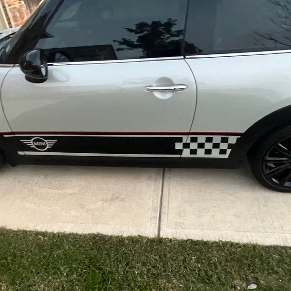 Mini Cooper Side Stripes, Stripes for Side Skirt, Racing Decoration ...