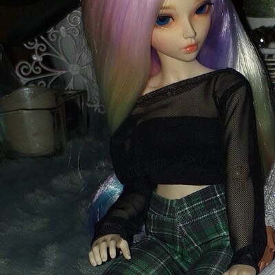 BJD MSD Clothes, 1/4 Black Goth Dress for Minifee Girl - Etsy