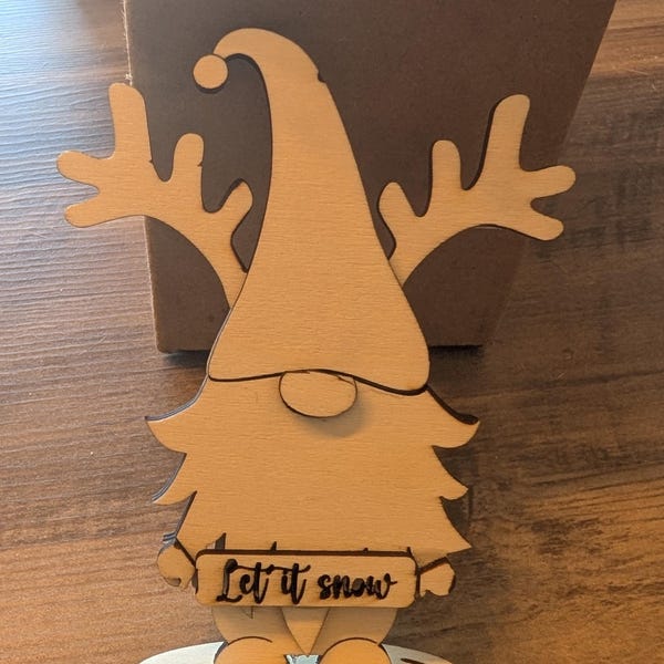 DIGITAL FILE, Set of 9 Christmas Gnomes Bundle With Stands ...