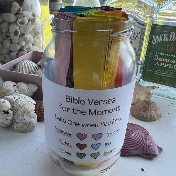 DIY Jar of Bible Verses for Emotions - Instant Download - Printable ...