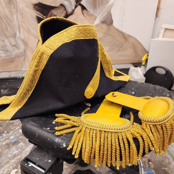 Admiral’ Full Dress Bicorn Hat, Epaulettes Hat Size 57,58,59,60cm - Etsy